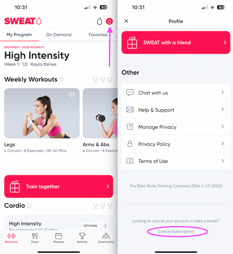 Wie kündige ich mein Abo der SWEAT-App? – Sweat Support